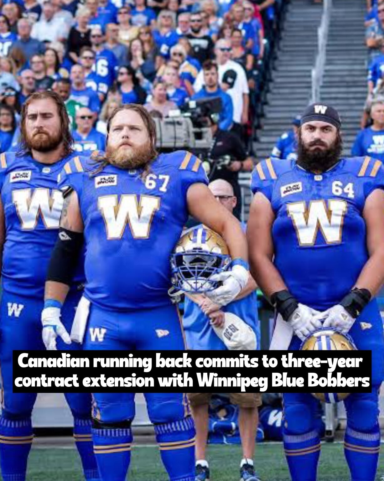 Canadian professional football running back signs three-year contract ...