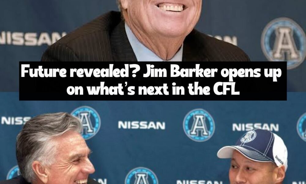 Toronto Argonauts, director of player personnel Jim Barker addresses ...