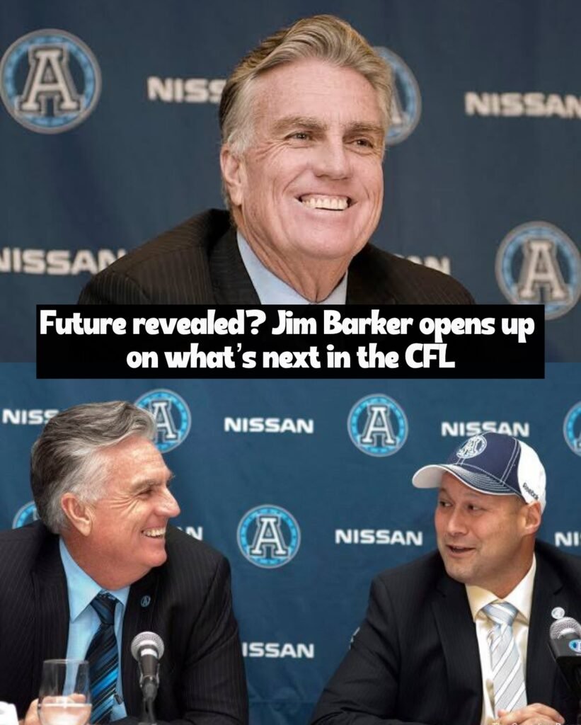 Toronto Argonauts, director of player personnel Jim Barker addresses ...