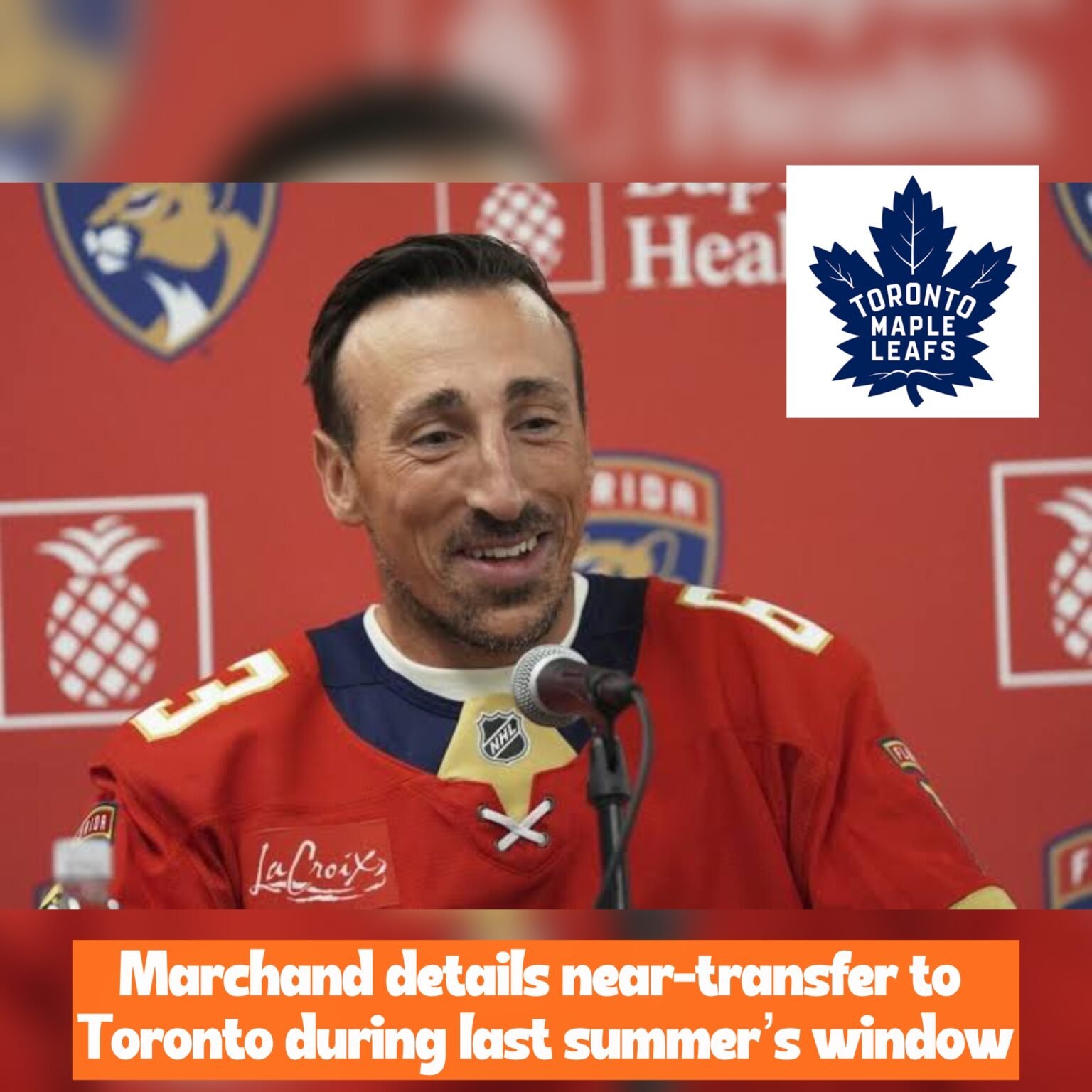 Brad Marchand opens up on near-move to the Maple Leafs last summer ...