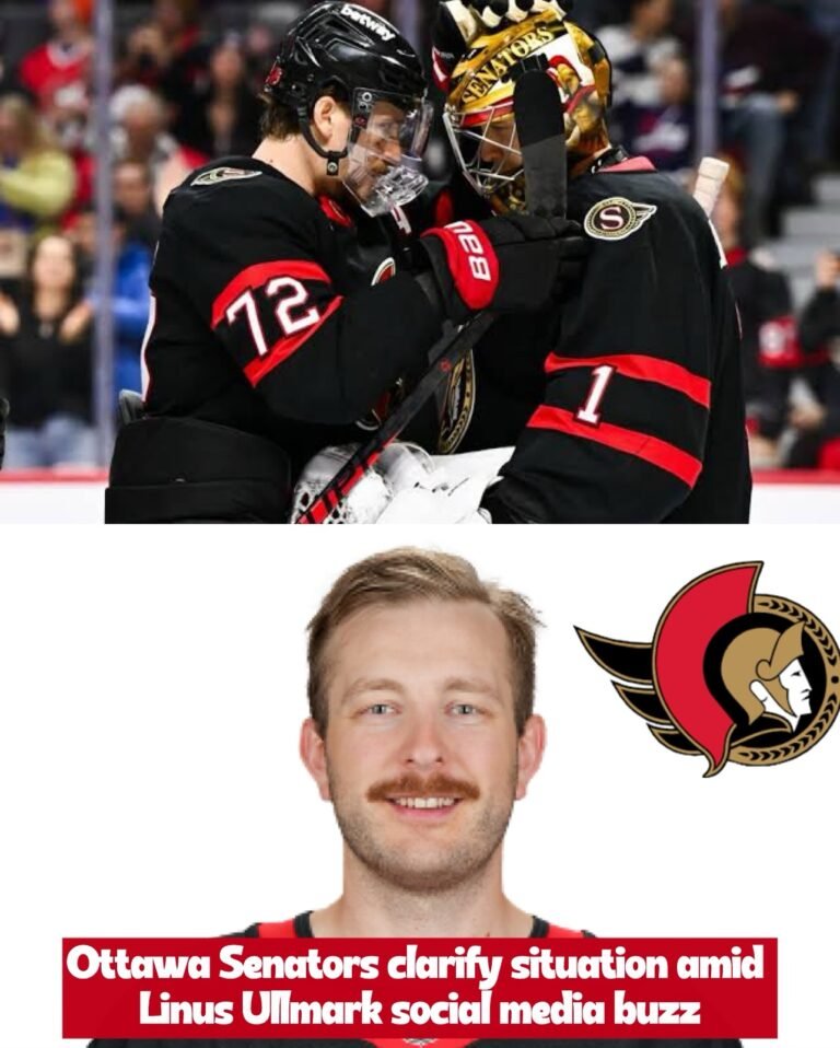 Ottawa Senators respond to online speculation about Linus Ullmark ...