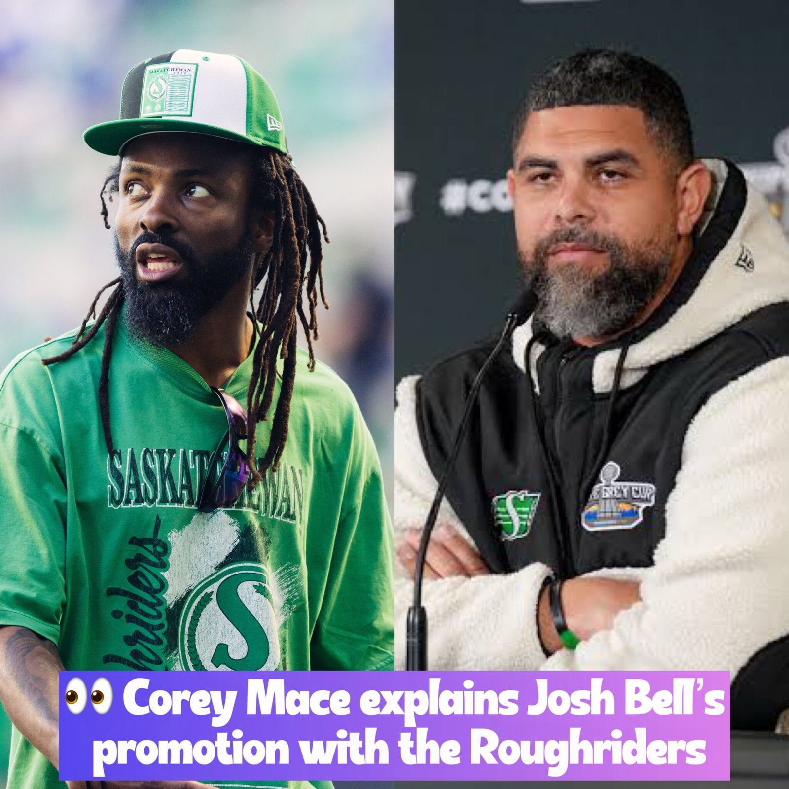 Head coach for the Saskatchewan Roughriders Corey Mace reveals reason ...