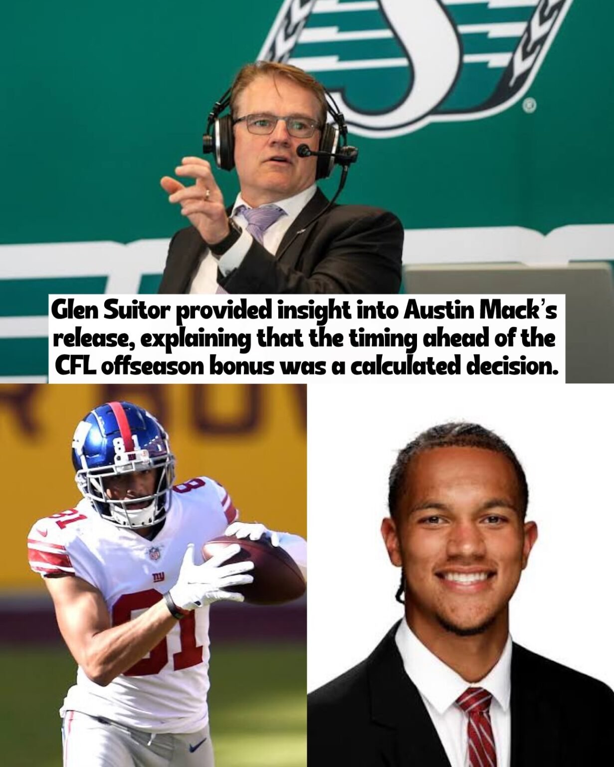 Glen Suitor explains Austin Mack was released early to help the team ...