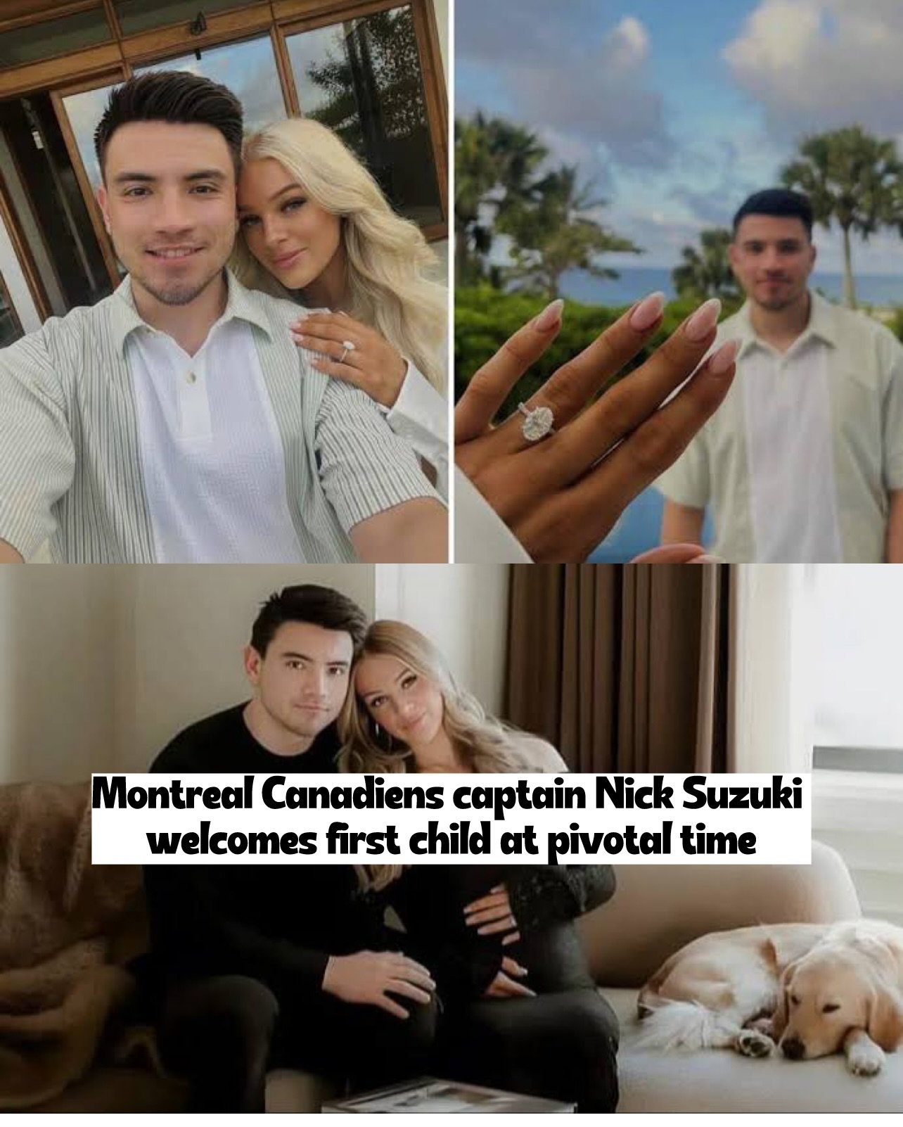 Nick Suzuki celebrates birth of first child before crucial games with ...