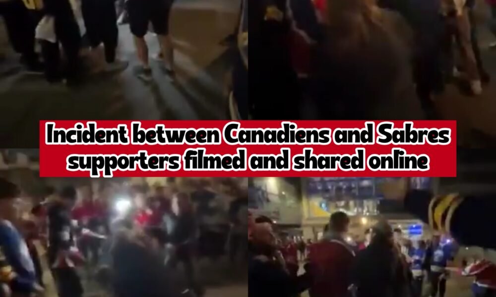 Footage emerges of incident involving Canadiens and Sabres fans ...