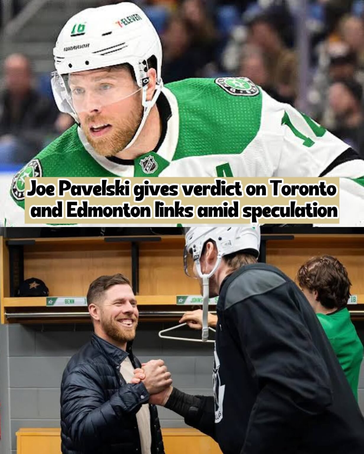 Former NHL star Joe Pavelski comments on Leafs and Oilers links ...